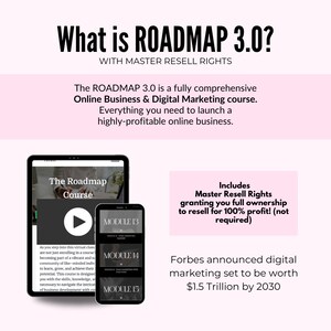 ROADMAP 3.0 Digital Marketing Course With Master Resell Rights- - Etsy