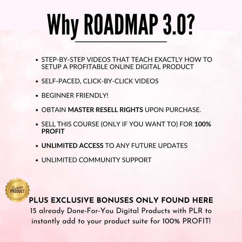 ROADMAP 3.0 Digital Marketing Course With Master Resell Rights- - Etsy