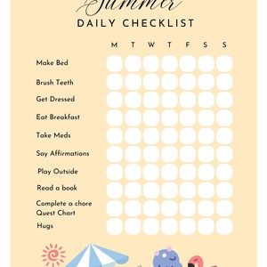 Morning Routine Checklist for Kids With ADHD - Etsy