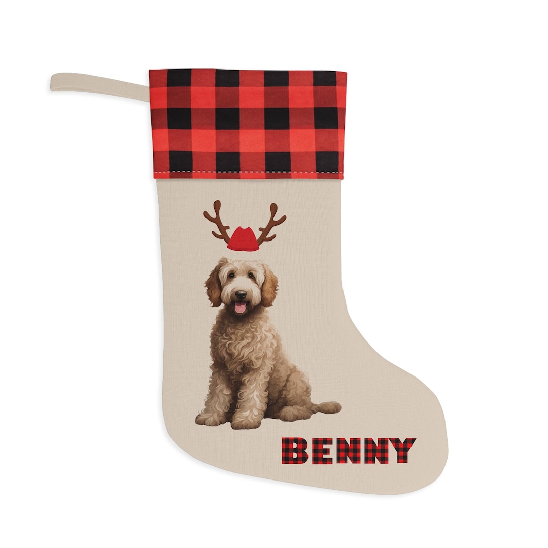 Goldendoodle Labradoodle Dog Christmas Stocking Personalized, Doodle ...