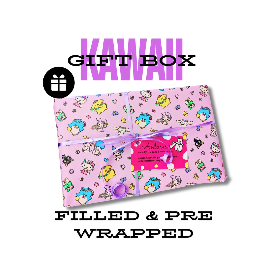 Kawaii Wrapped Birthday Mystery Box, Japanese Surprise Box, Plush ...