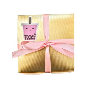 Boba Tea Set Gift Box, Bubble Tea Gifts Bundle, Boba Plush, Milk Tea ...