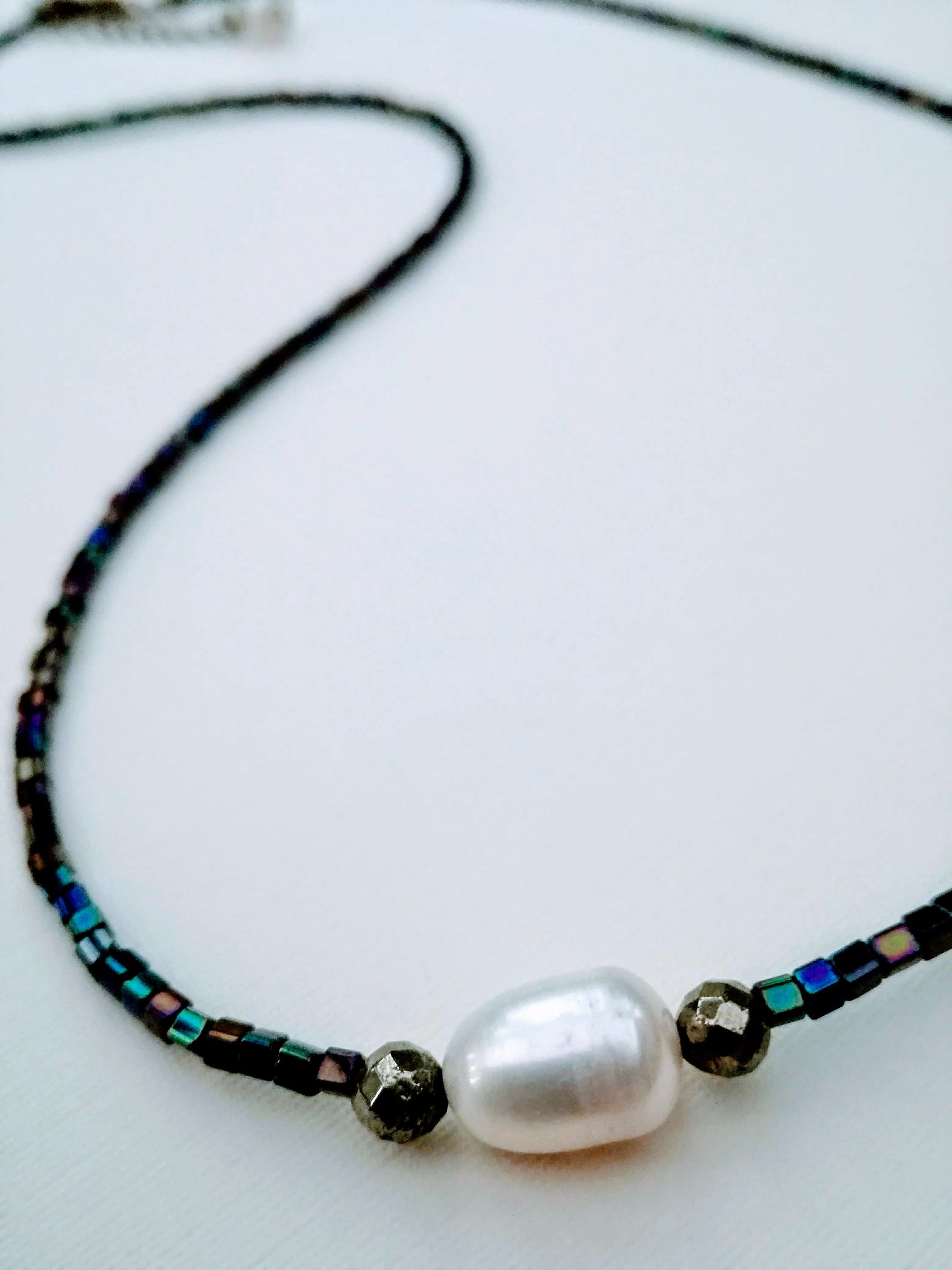 Single Pearl Necklace Choker, Single Pearl Necklace, Dainty Jewelry ...