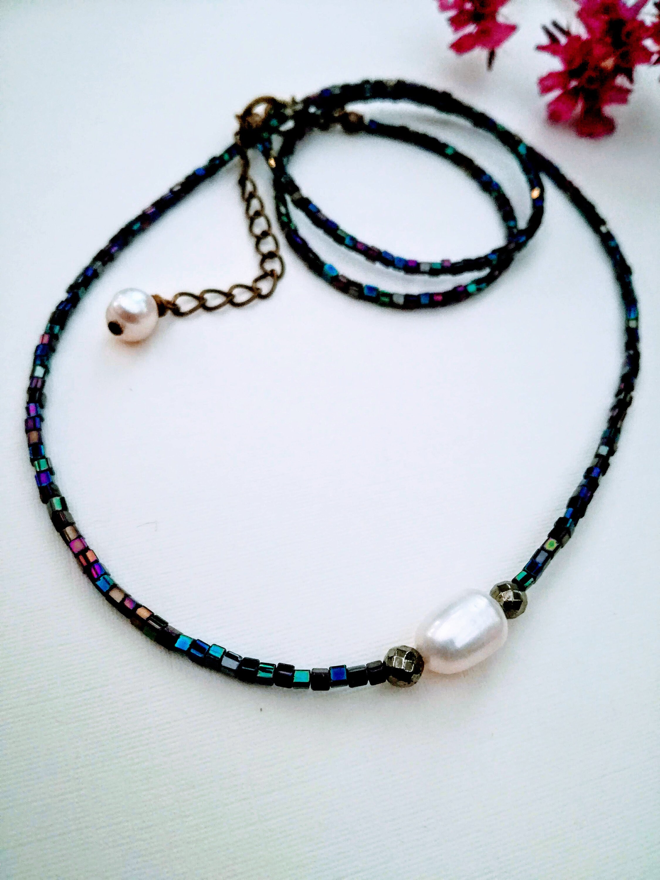 Single Pearl Necklace Choker, Single Pearl Necklace, Dainty Jewelry ...