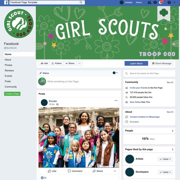 Girl Scout Banner - Etsy