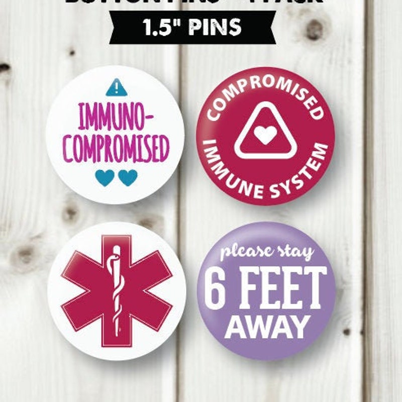 Immunocompromised Sign - Etsy