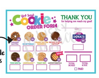 Abc Girl Scout Order Form - Etsy