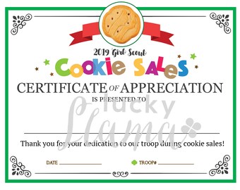 Cookie certificate | Etsy
