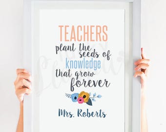 Teacher Appreciation Teachers Gift Personalized Teachers | Etsy