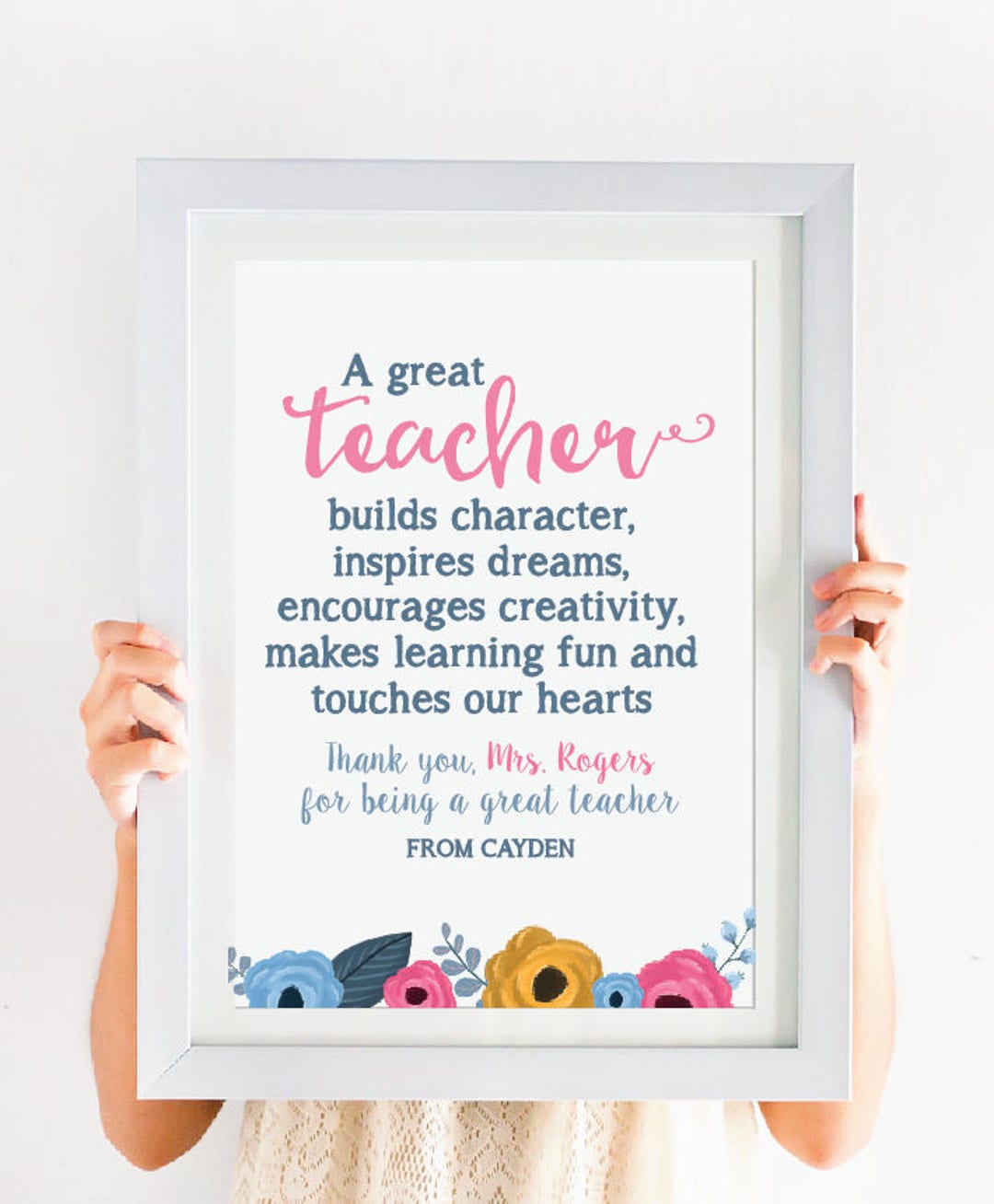 Teacher Appreciation - Teachers Gift - Personalized Teachers Gift ...