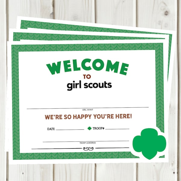 Welcome to Girl Scouts - Etsy