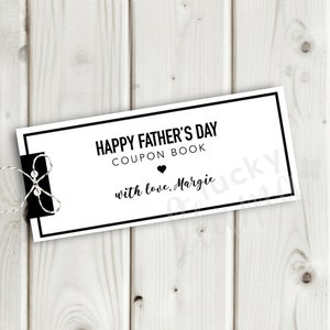 Editable Father's Day Coupon Book Instant Download - Etsy
