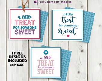 A Little Treat for Someone Sweet Gift Tag, Instant Download, Valentine ...