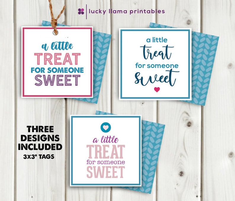 A Little Treat for Someone Sweet Printable Tags Instant - Etsy