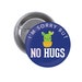 Social Distancing Awareness Buttons No Hugs Pin, Virtual Hug Pin Button ...
