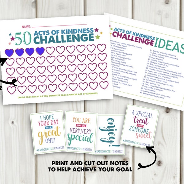 Act Kindness Chart - Etsy