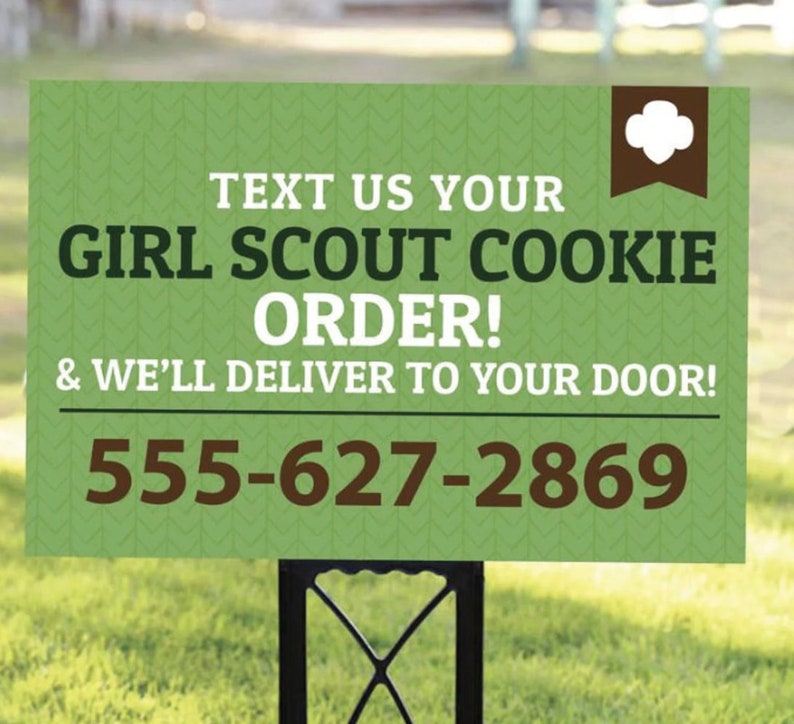 ABC Bakers Editable Girl Scout Cookie Yard Sign All 10 - Etsy