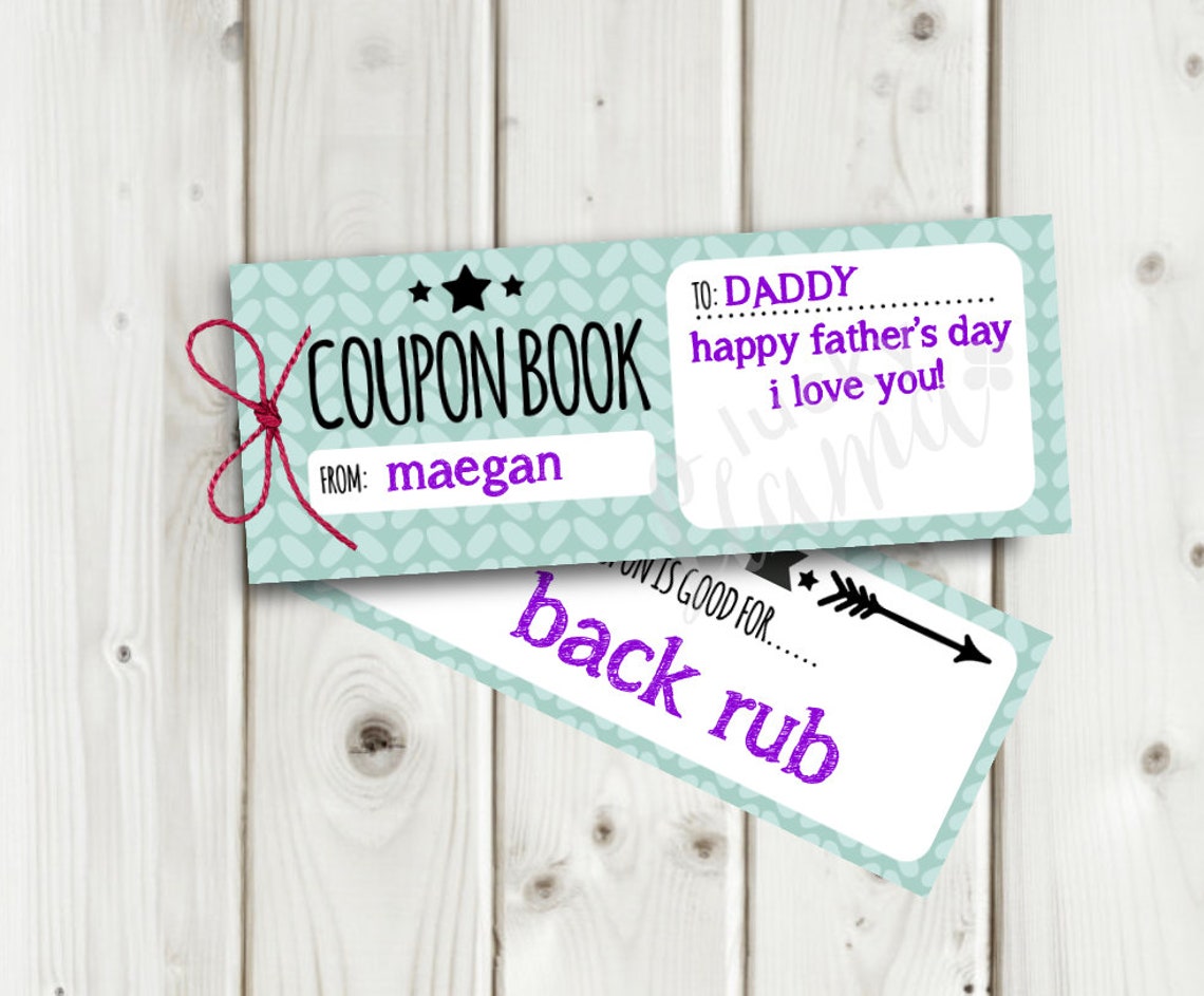 Fill-in Keepsake Gift for Dad Plus Coupon Book Instant - Etsy