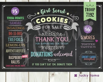 Girl Scout Cookie Booth Banner/sign Art digital File Only - Etsy