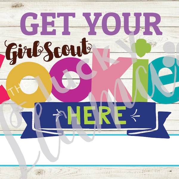 Girl Scout Cookie Sign - Etsy