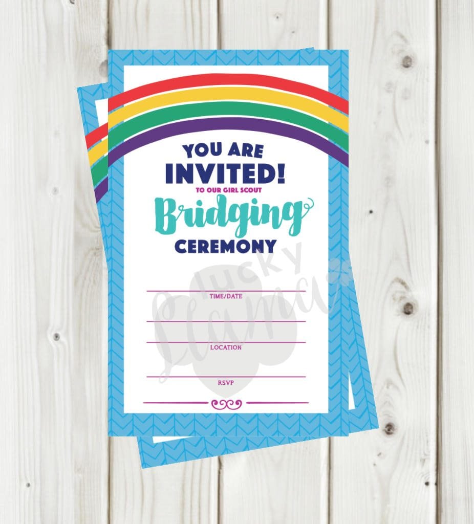 Girl Scout Bridging Invitation/flyer Instant Download | Etsy
