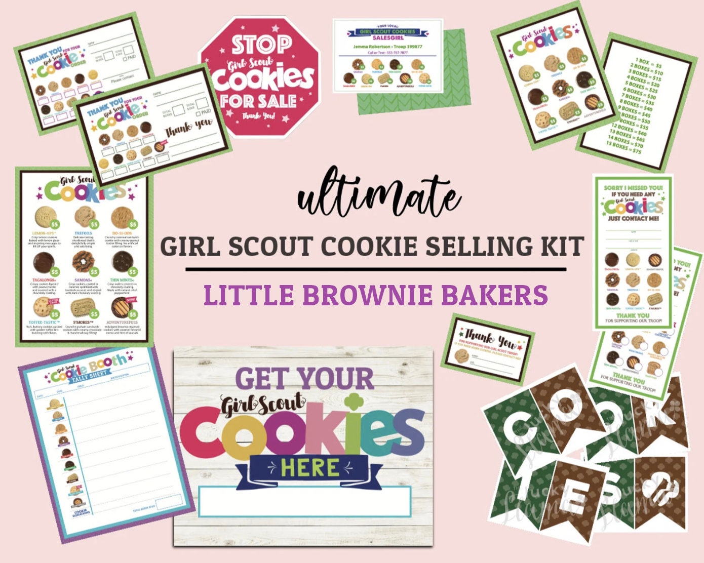 Ultimate Girl Scout Cookie Sales Kit for LBB Cookie Bakers - Etsy