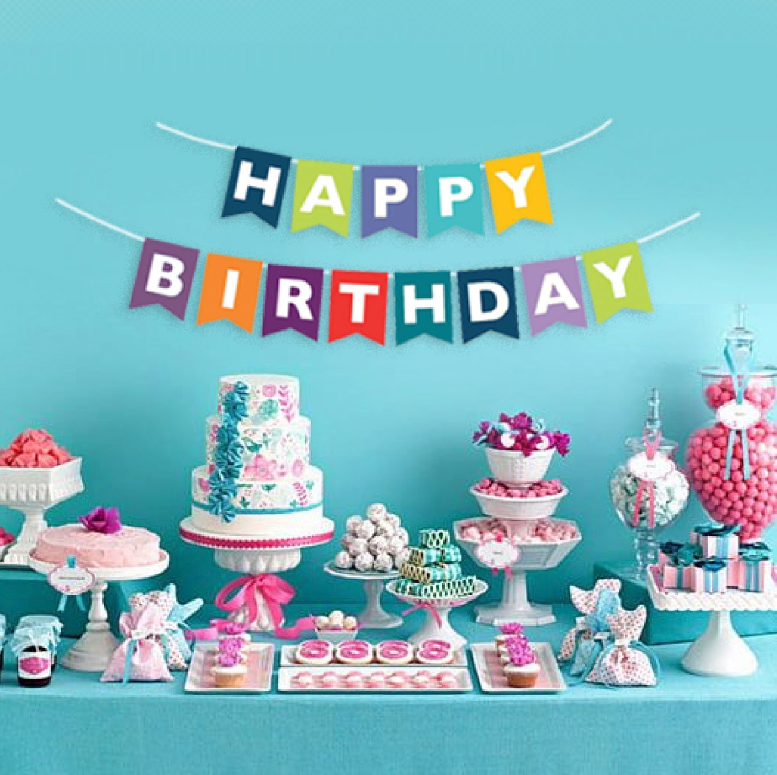 Printable Birthday Bunting Banner PDF Instant Download | Etsy