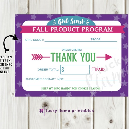 Editable Fall Product Program Sales 2 Versions Available - Etsy