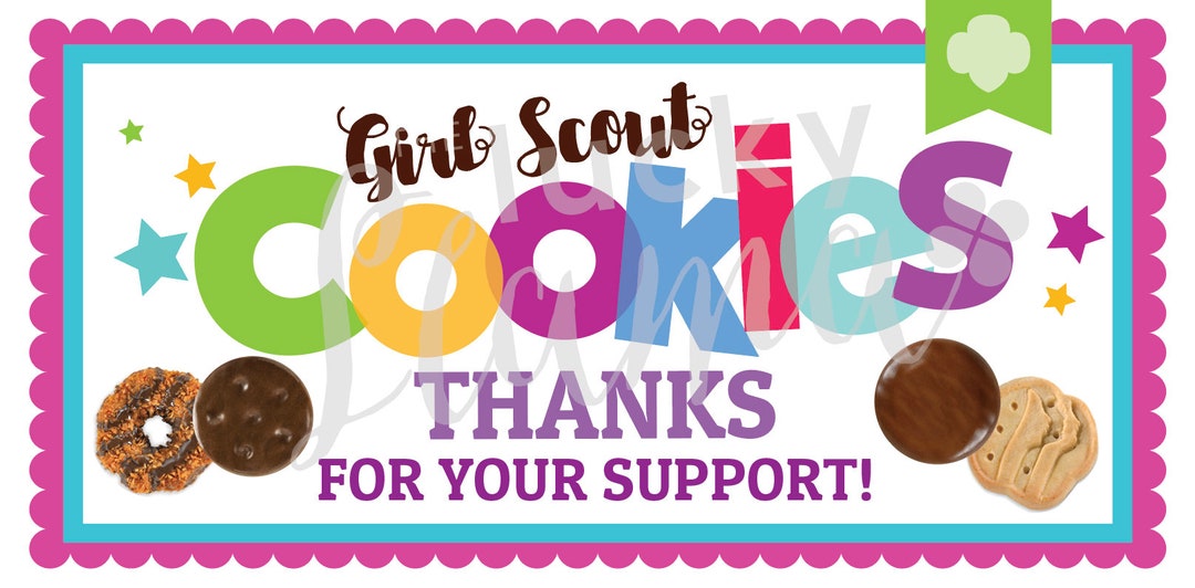 Girl Scout Cookie Booth Banner/sign Art (digital File Only) - Etsy