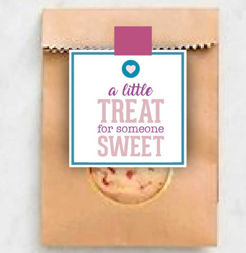 A Little Treat for Someone Sweet Printable Tags Instant - Etsy