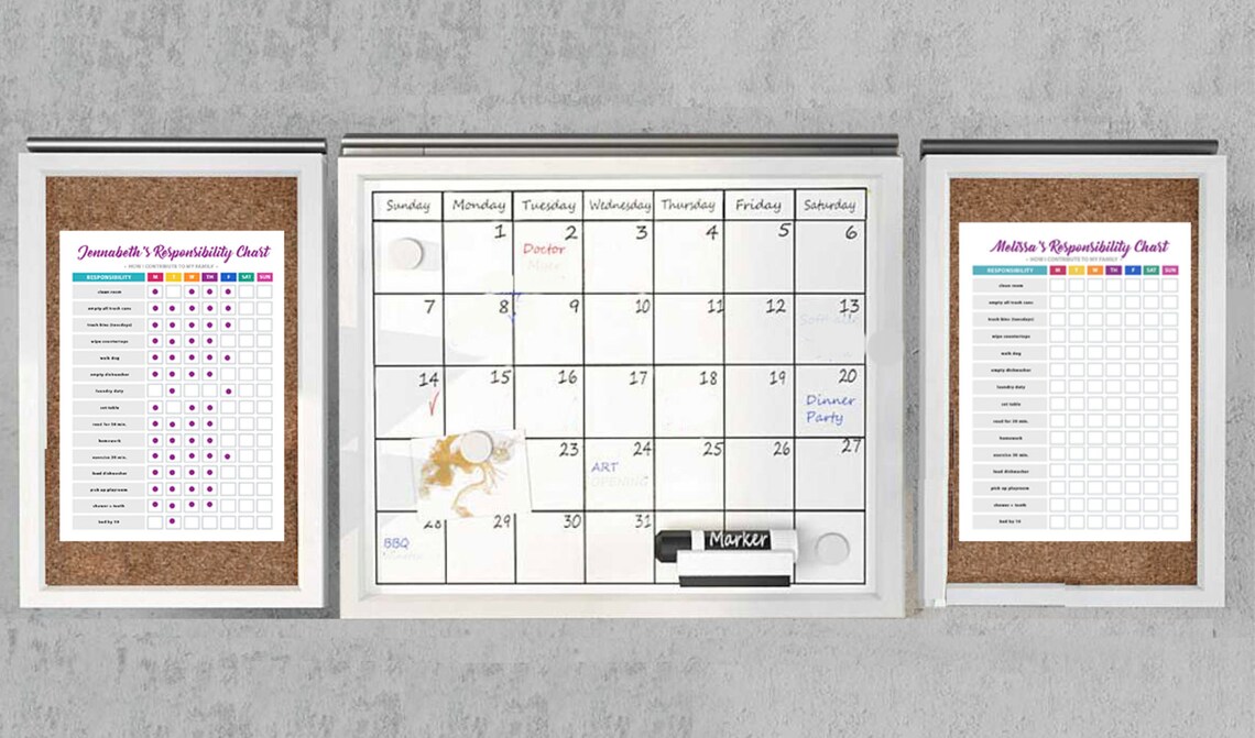 Editable Chore Chart | Etsy