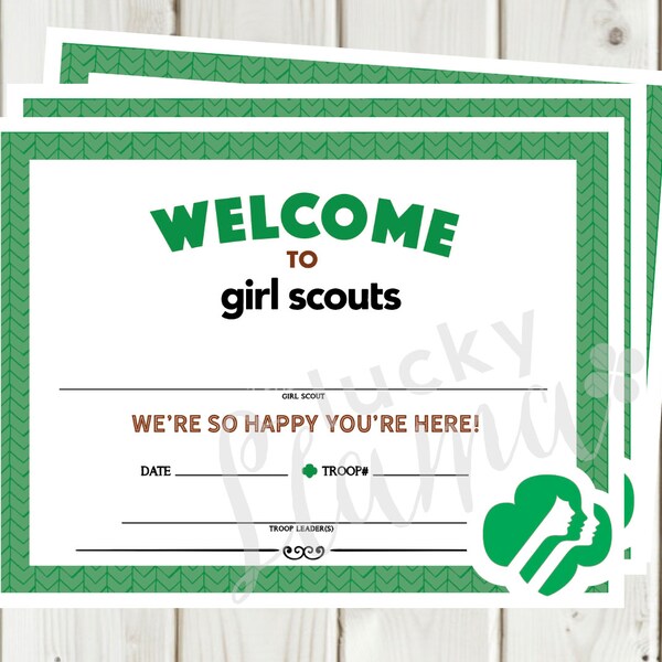 Welcome to Girl Scouts - Etsy