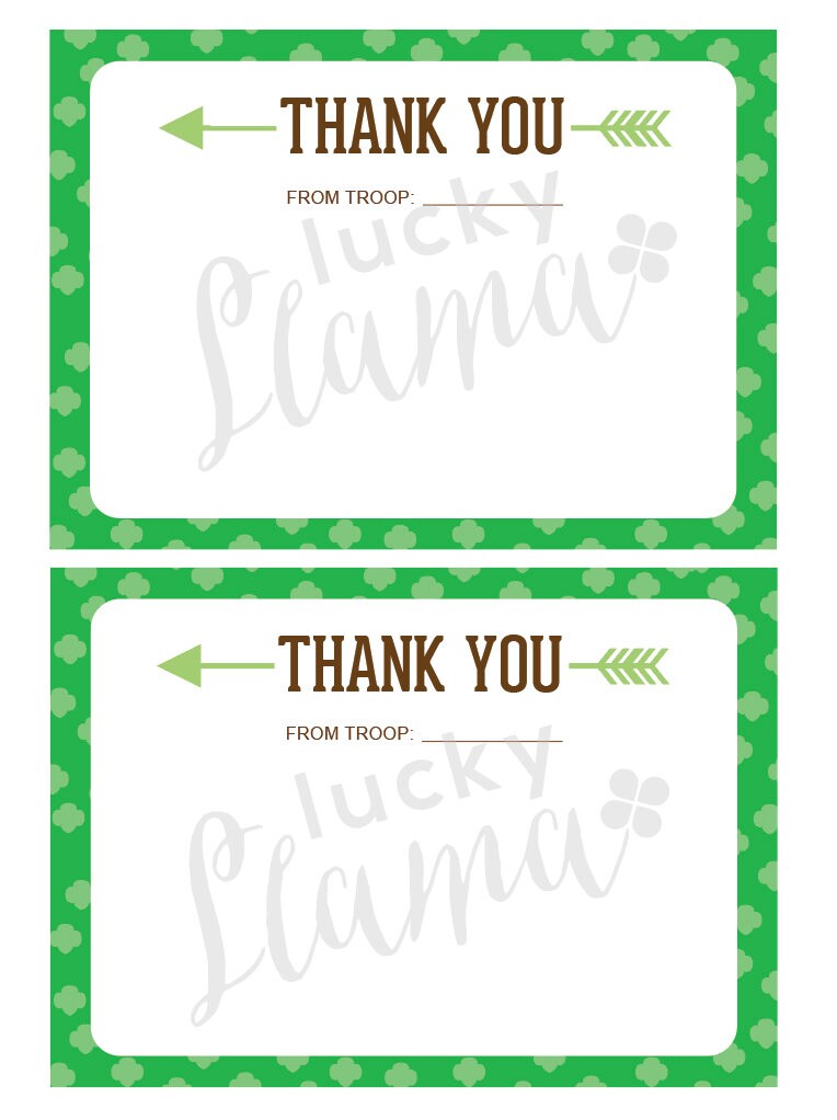 Thank You Card From Troop - Etsy