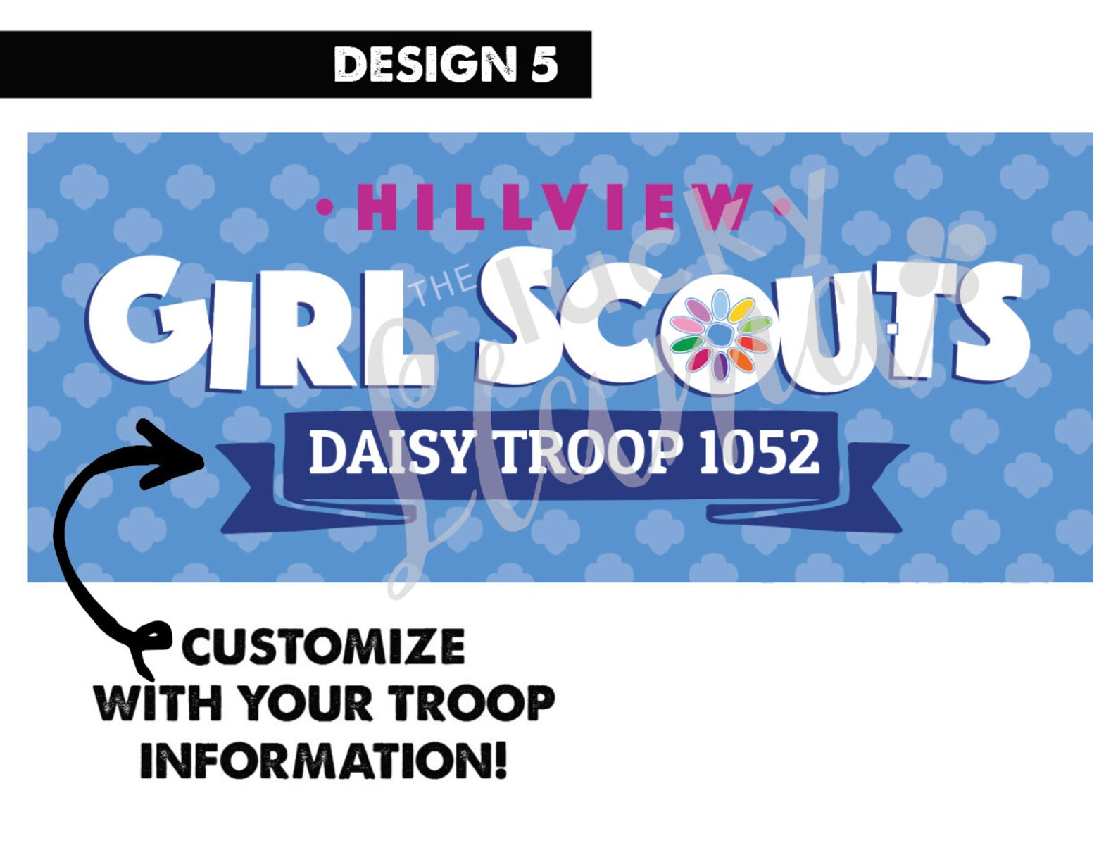 Custom Girl Scout Artwork for a 30 X 72 2.5 X 6' Booth Banner Parade ...