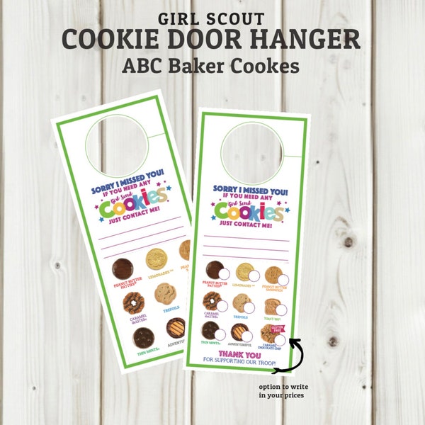 Girl Scout Door Hangers Cookie - Etsy