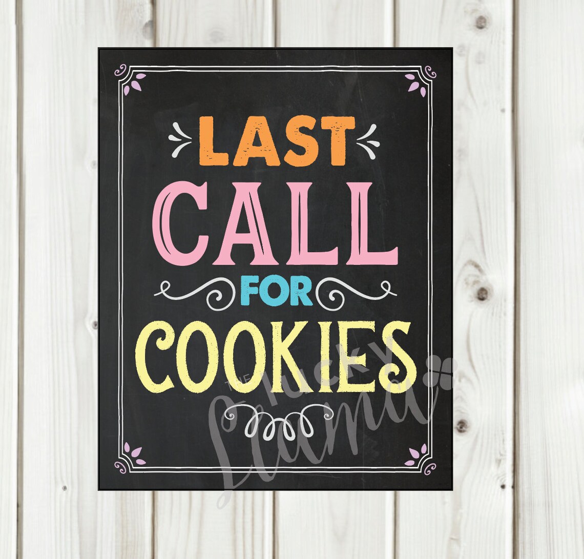 Girl Scout Cookie Poster Last Call for Cookies 8 X 10 | Etsy