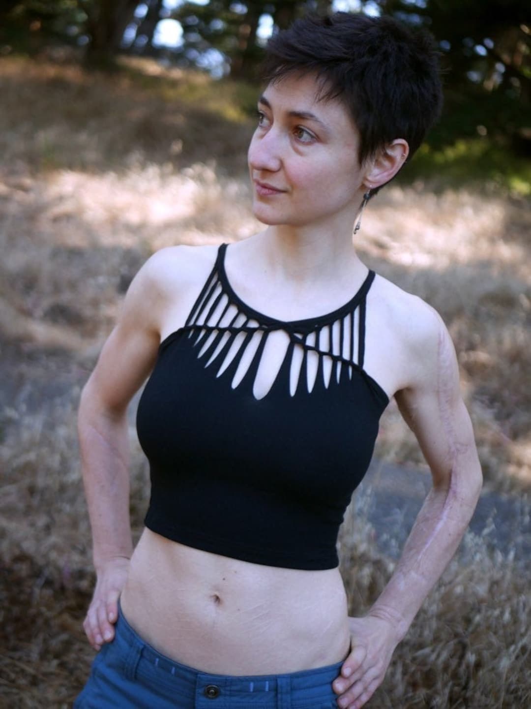 CIRCE Top Boho Festival Pixie Top, Sexy Yoga Clothes, Pole Hoop Dance ...