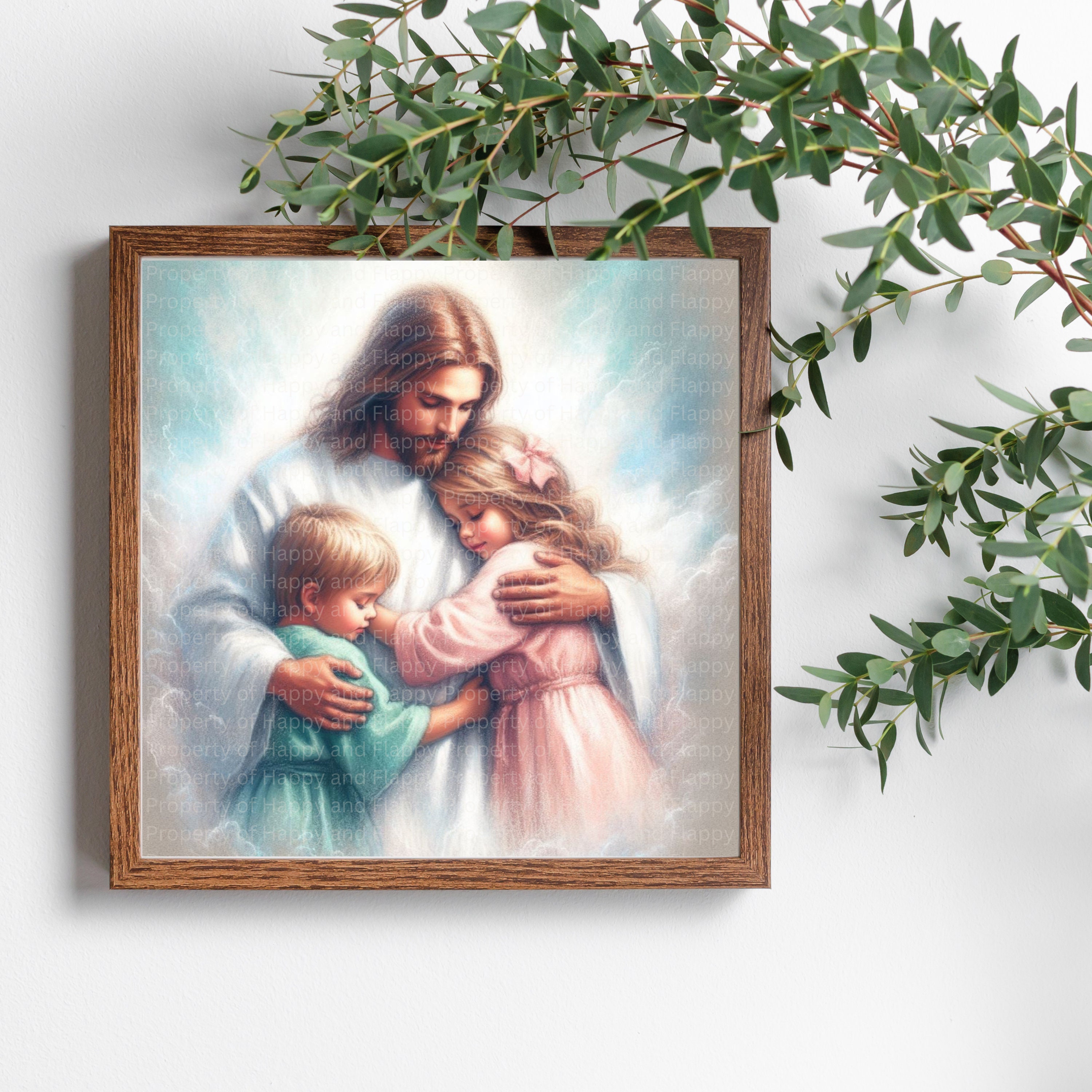 Children and Jesus Christ Downloadable and Printable Baptism Print or ...
