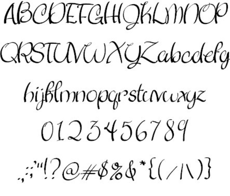Cute Quirky Handwritten Font - Digital Download - Calligraphy Font for ...