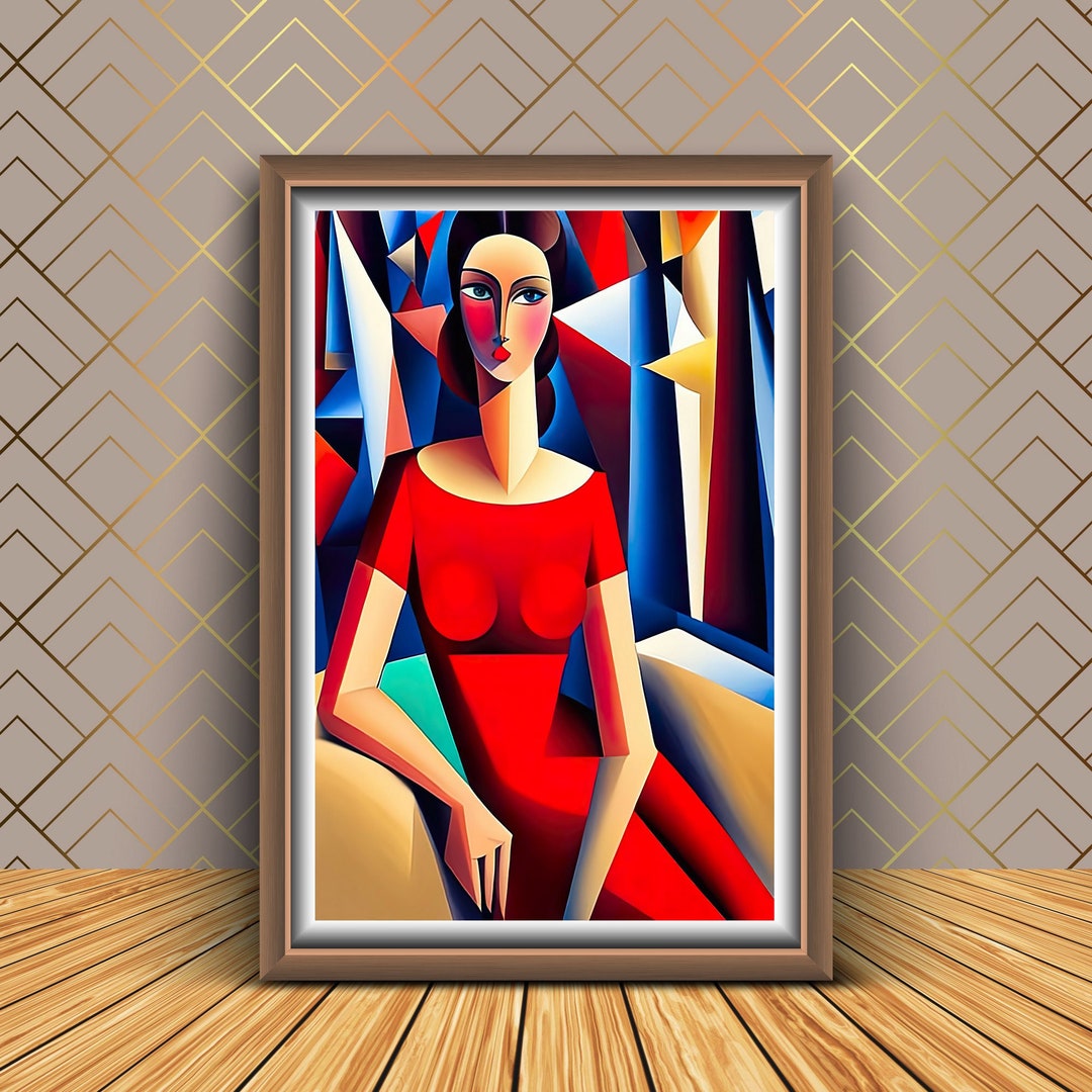 Cubism Art , No27 Printable 2:3 Ratio Wall Art , Digital Art , Home ...