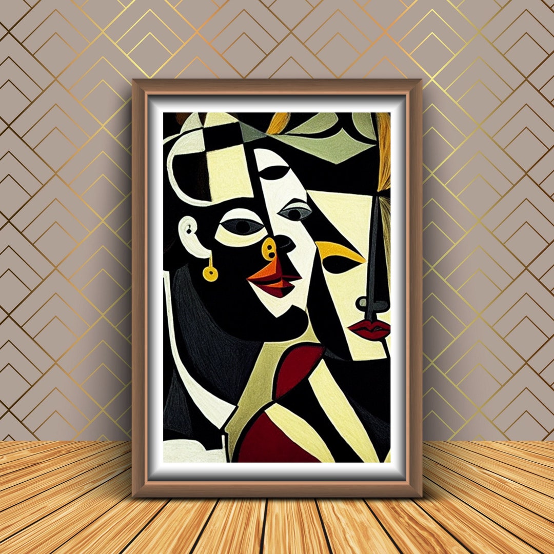 Cubism Art No5 Printable 2:3 Ratio Wall Art , Digital Art , Home Decor ...