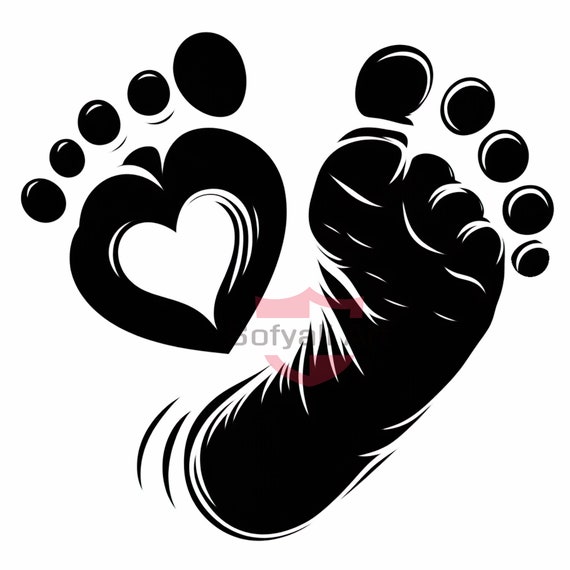 Baby Footprint Heart