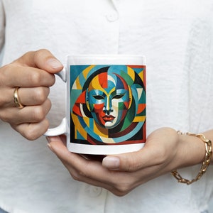 Cubism Wall Art Venetian, Masquerade Mask No9 ,printable JPG ...