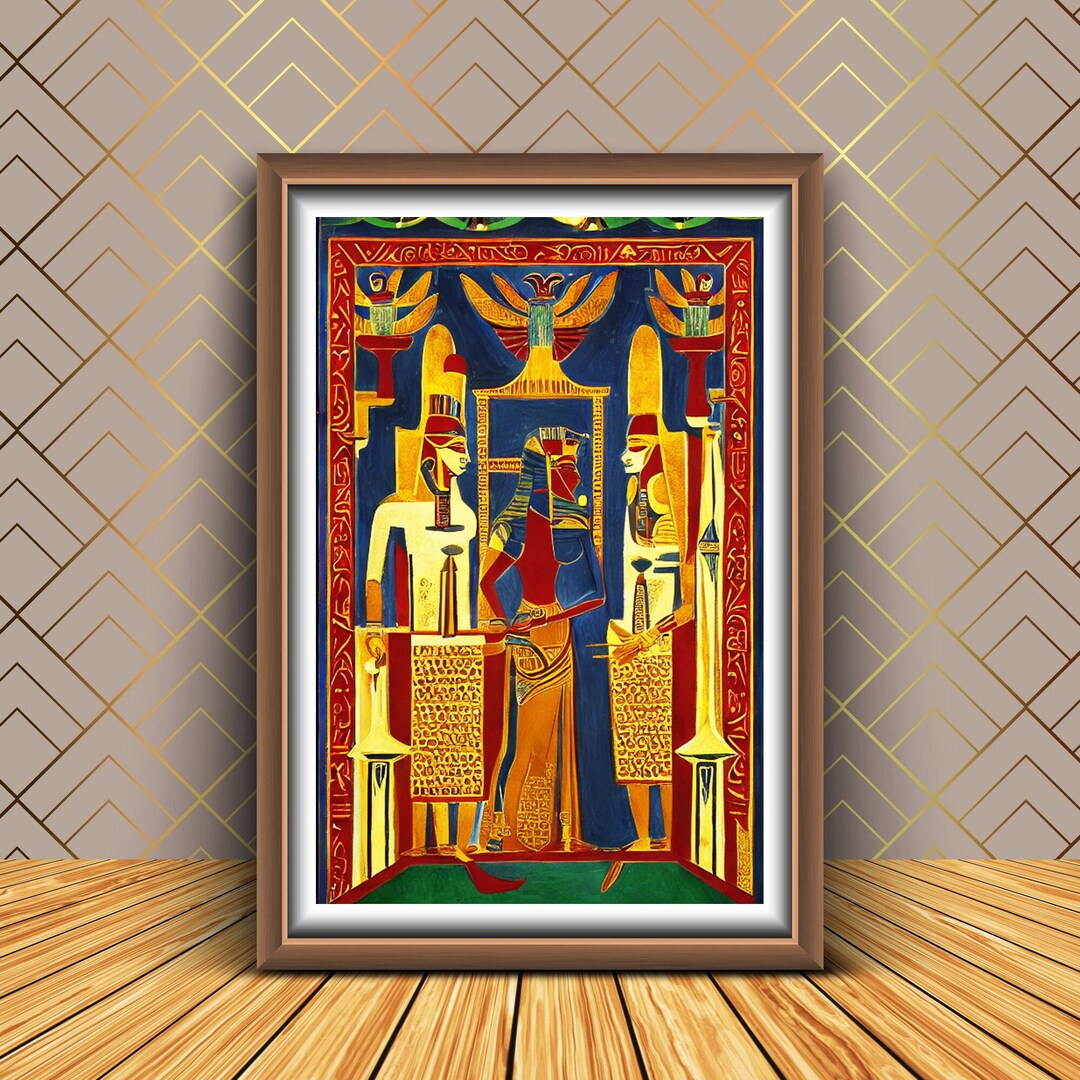 Cubism Egyptian Art Print: No21 Home Decor (digital Download) - Etsy