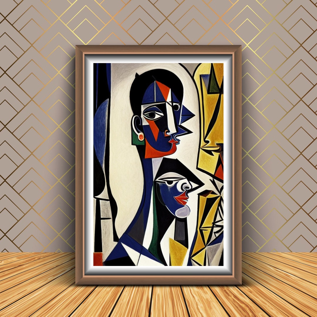 Cubism Art No2 Printable 2:3 Ratio Wall Art , Digital Art , Home Decor ...