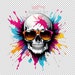 Splash Art Skull No4 Transparent PNG , Skull Clipart Bundle , Skull ...