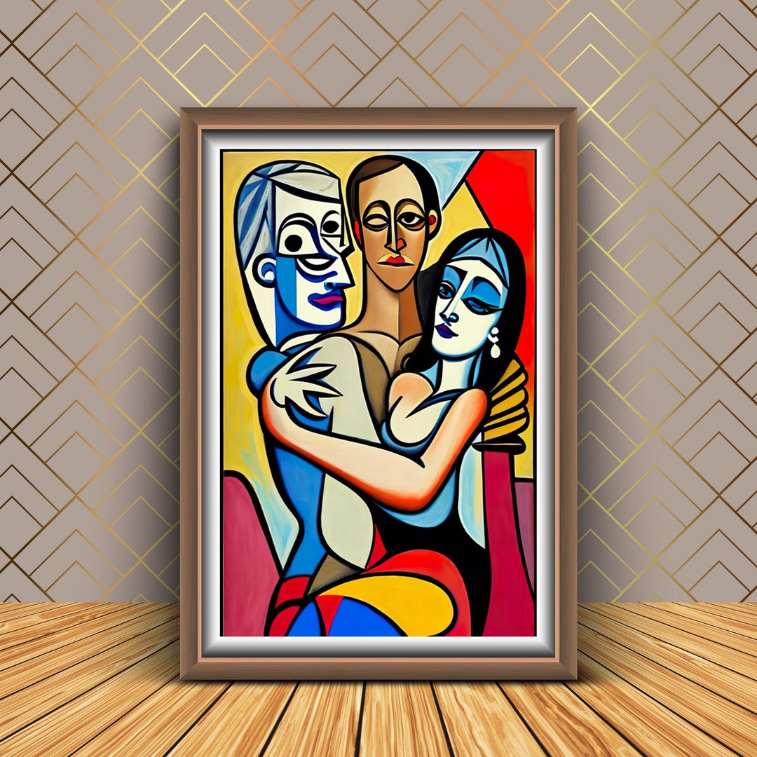 Cubism Art , No55 Printable 2:3 Ratio Wall Art , Digital Art , Home ...