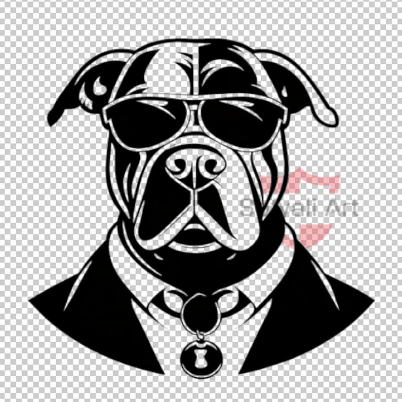 Pitbull SVG ,no3 Transparent PNG , Instant Download PITBULL Clipart ...