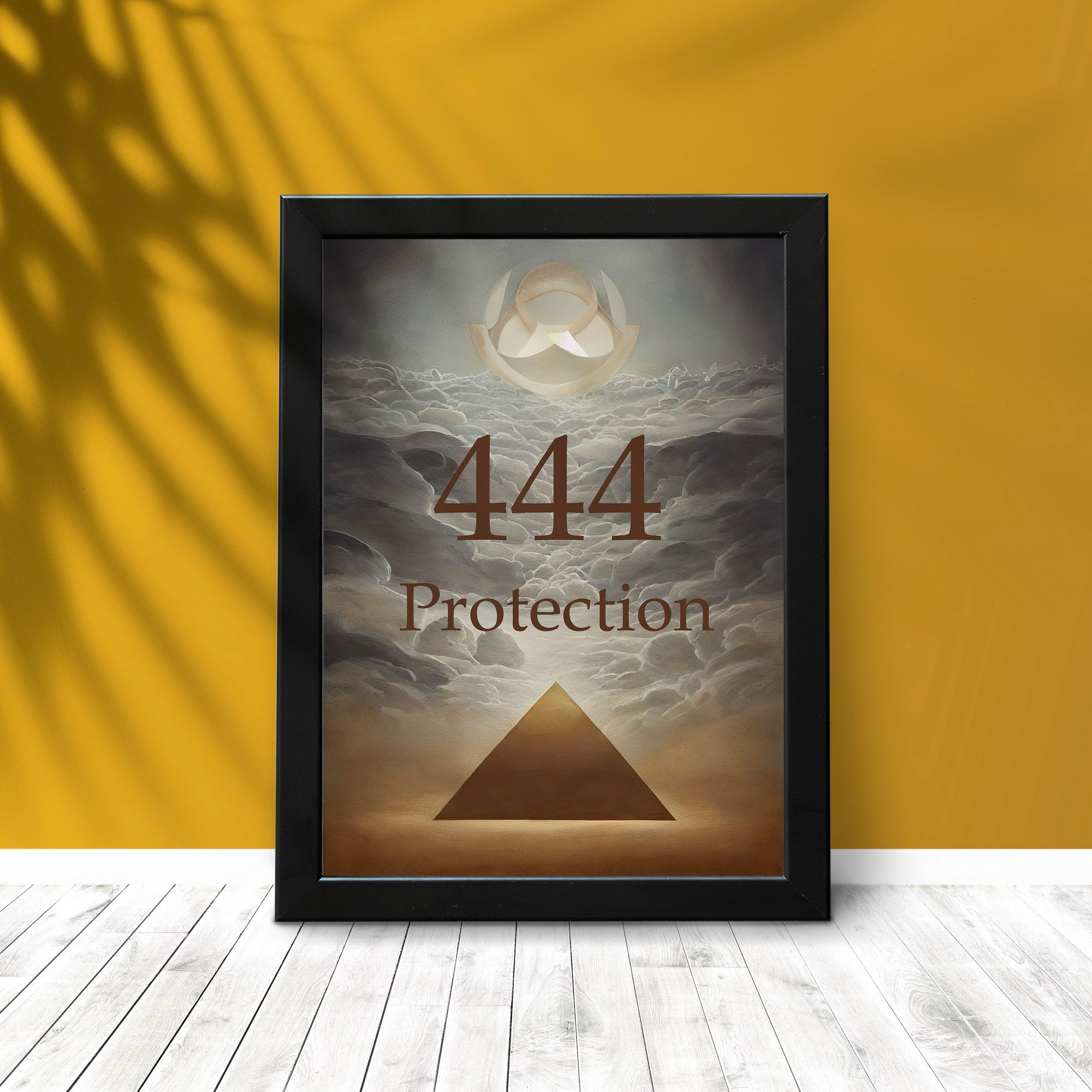 444 Protection , Angel Number, Printable Contemporary Art ,grabovoi ...