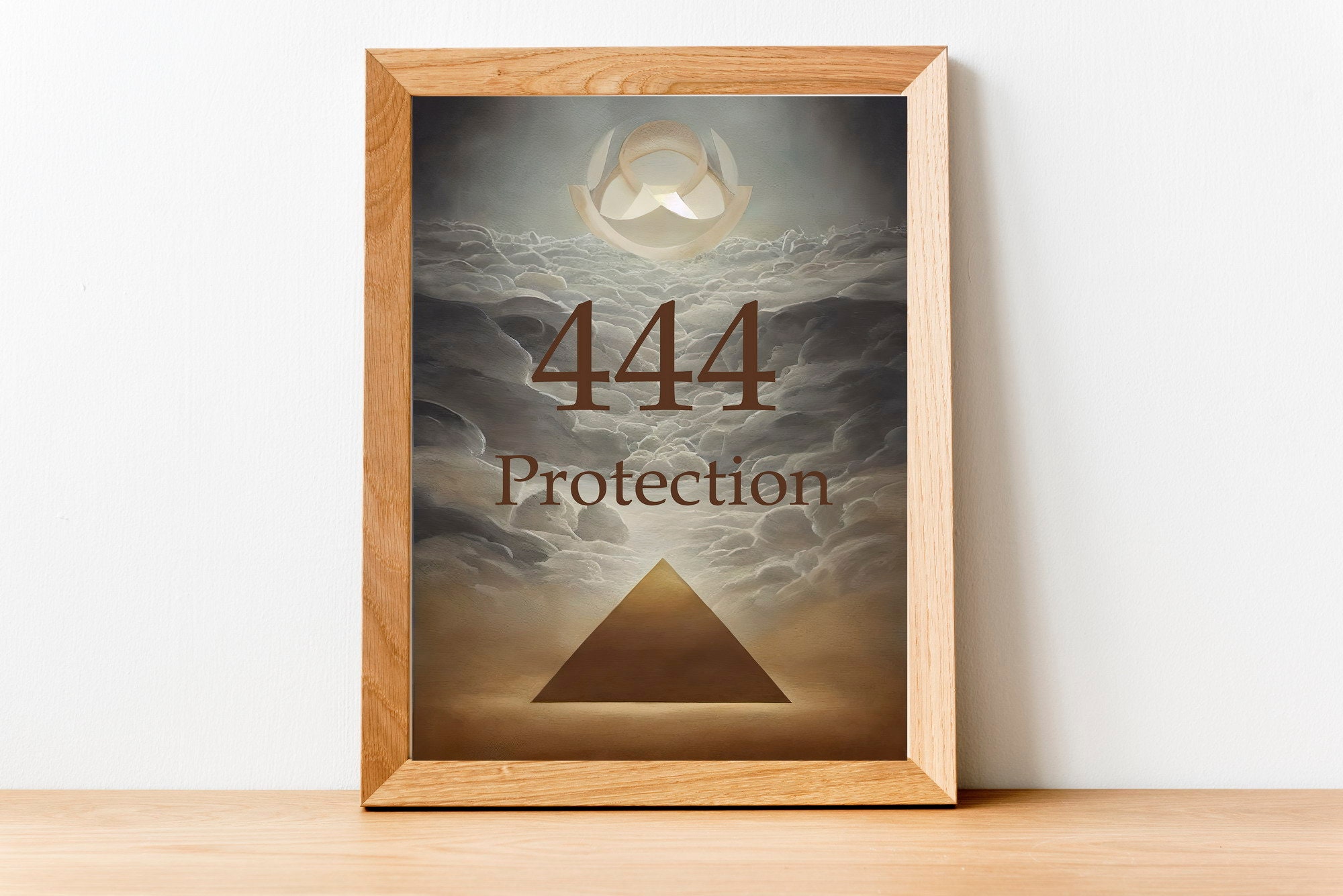 444 Protection , Angel Number, Printable Contemporary Art ,grabovoi ...
